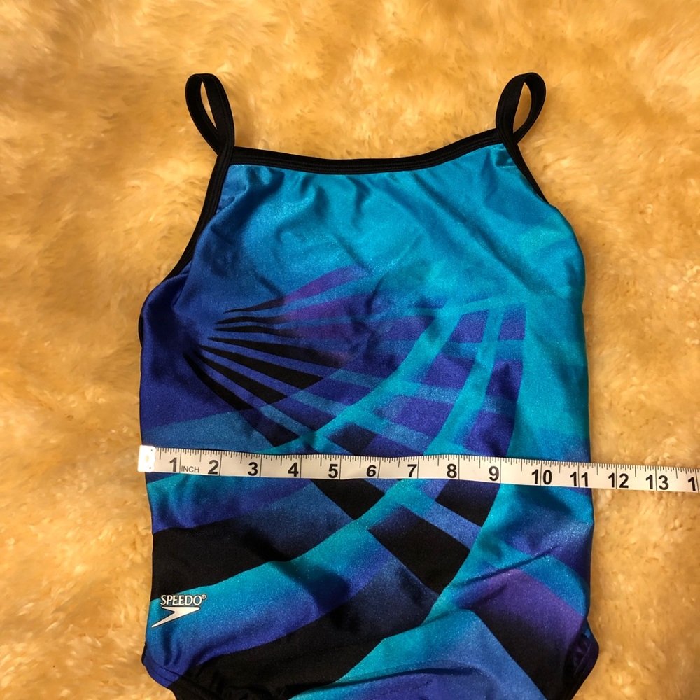 Retro Vintage Speedo One Piece Blue Swimsuit Euc - Gem